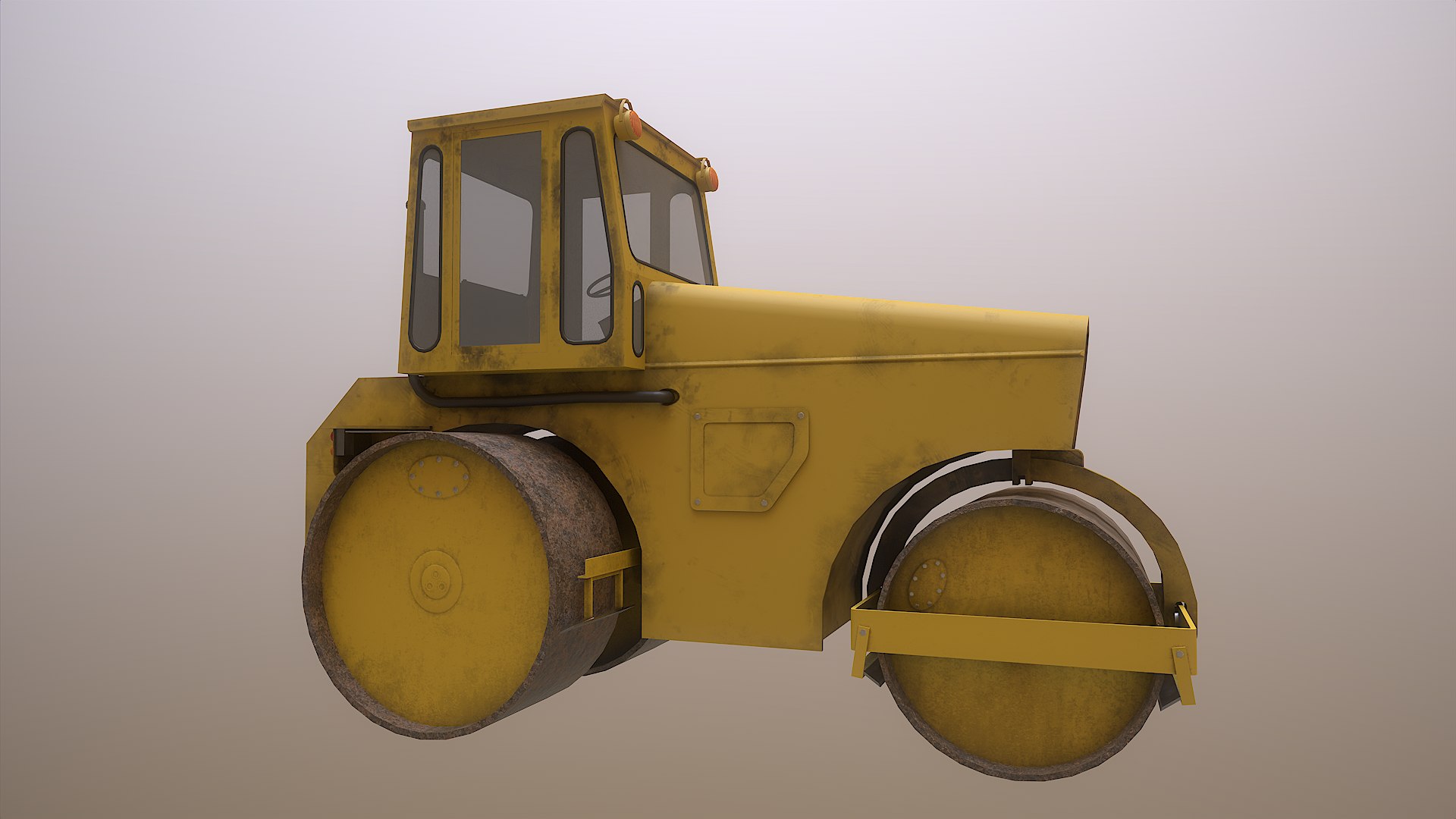 Road Roller Construction Vehicle 3D Model - TurboSquid 2040140