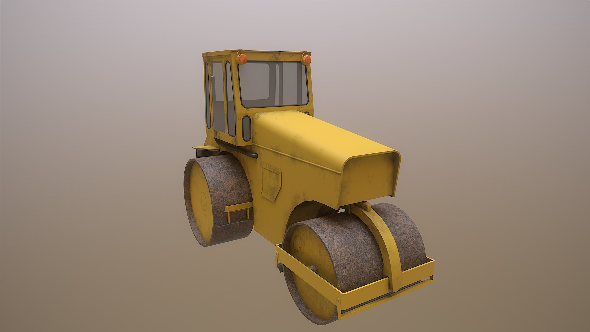 Road Roller Construction Vehicle 3D Model - TurboSquid 2040140