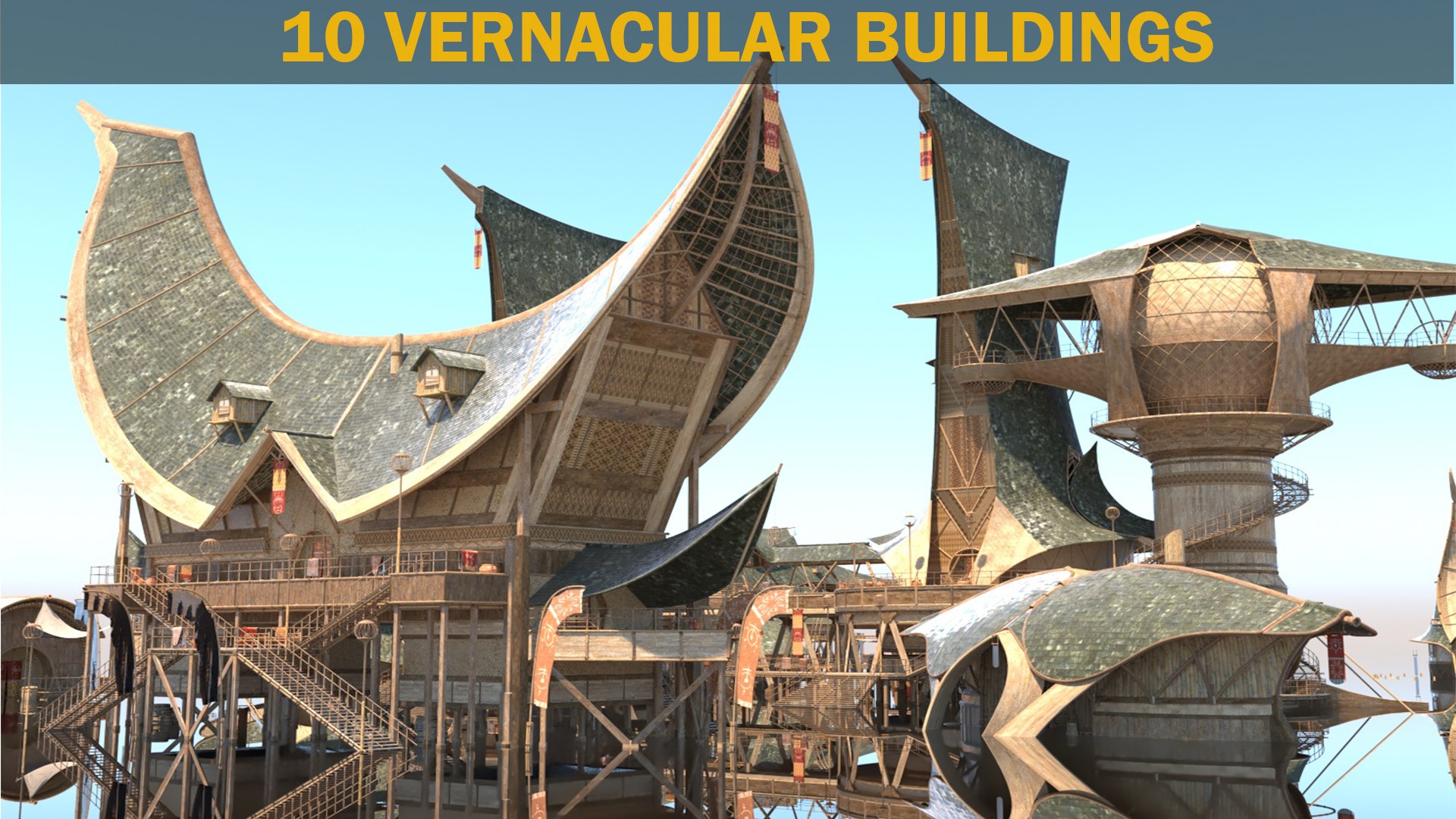 3D Vernacular Arch Vol 1 model - TurboSquid 2161279