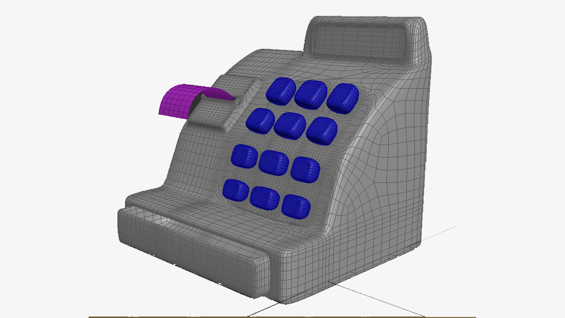 Free Funny Cash Register 3D - TurboSquid 1954774