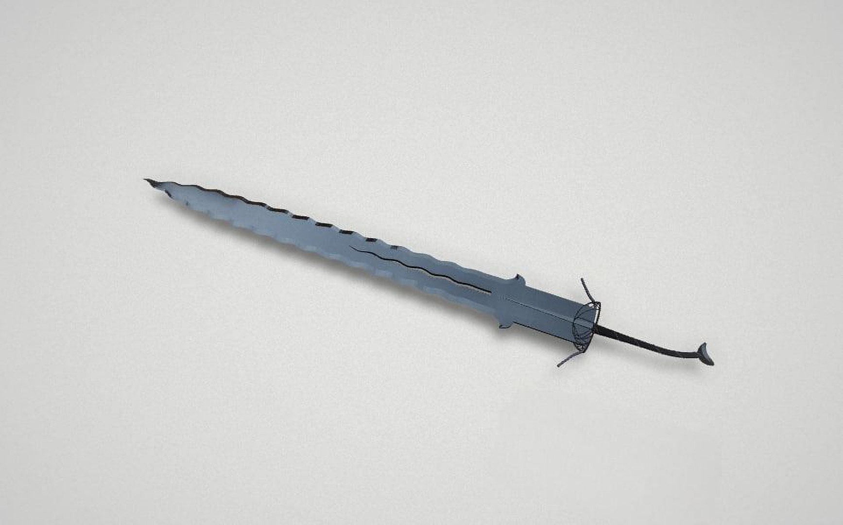 3D Game asset Elegant Wavy-Blade Weapon - TurboSquid 2143824
