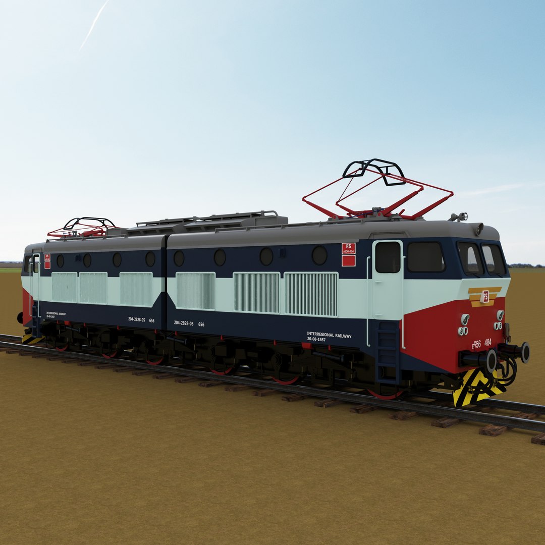 3D Electric Locomotive Model - TurboSquid 1814485