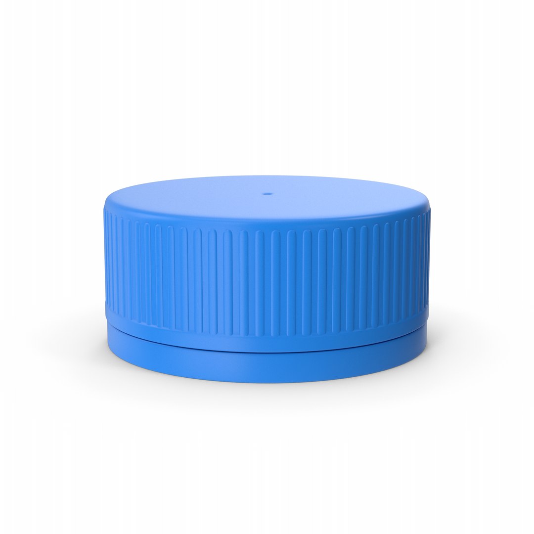 Blue Yogurt Bottle Cap 3D Model - TurboSquid 2162692