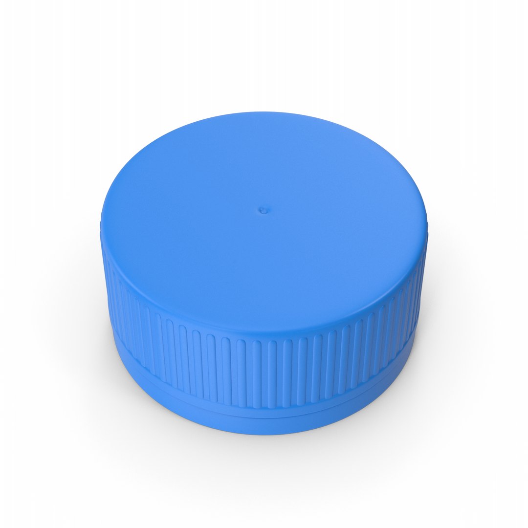 Blue Yogurt Bottle Cap 3D Model - TurboSquid 2162692