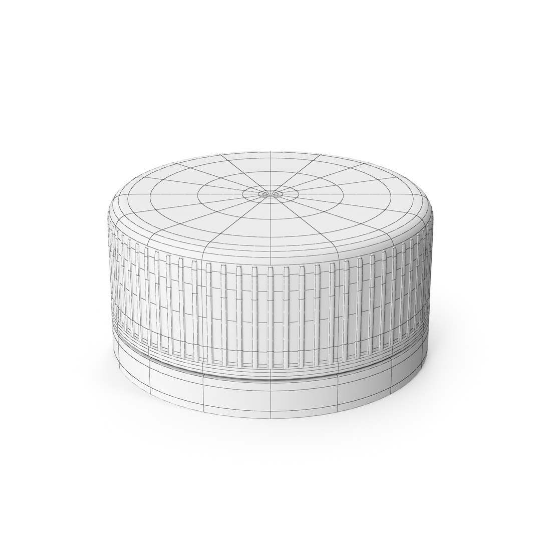 Blue Yogurt Bottle Cap 3D Model - TurboSquid 2162692