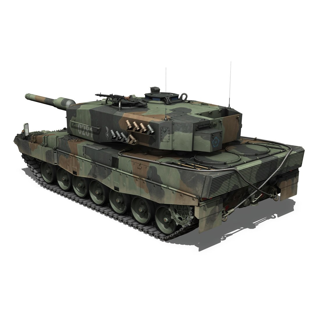 polish leopard 2a4 - 3d c4d