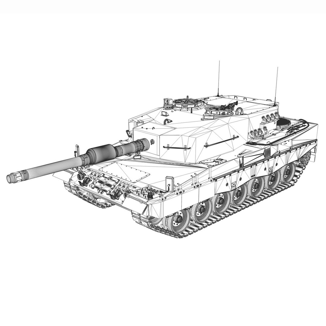 polish leopard 2a4 - 3d c4d