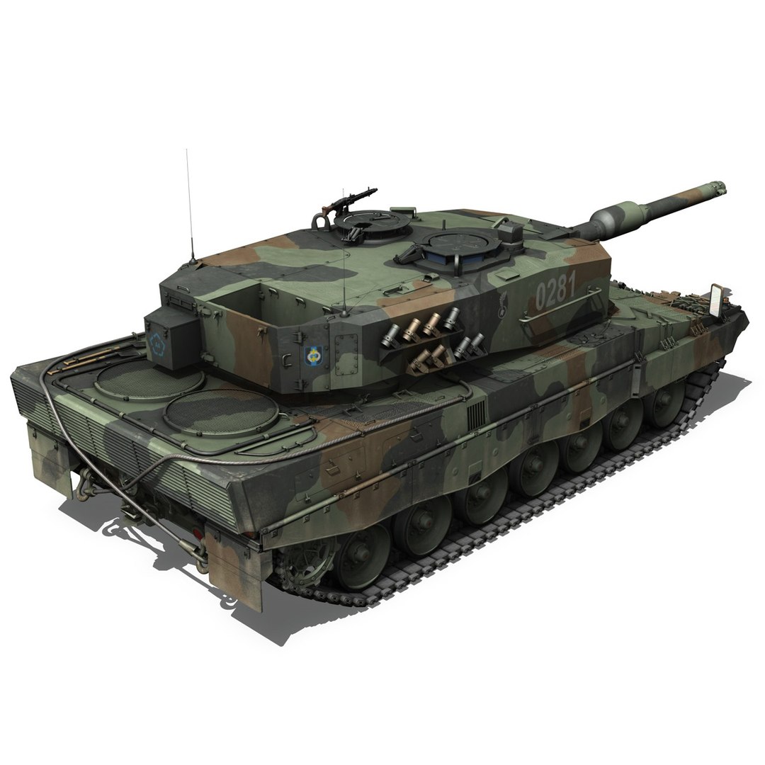 polish leopard 2a4 - 3d c4d