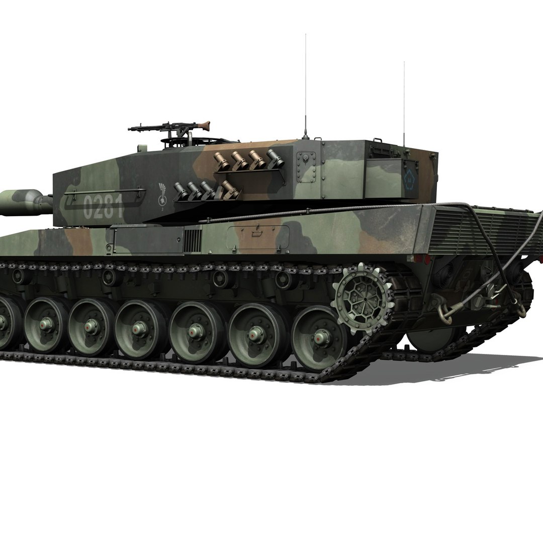 polish leopard 2a4 - 3d c4d