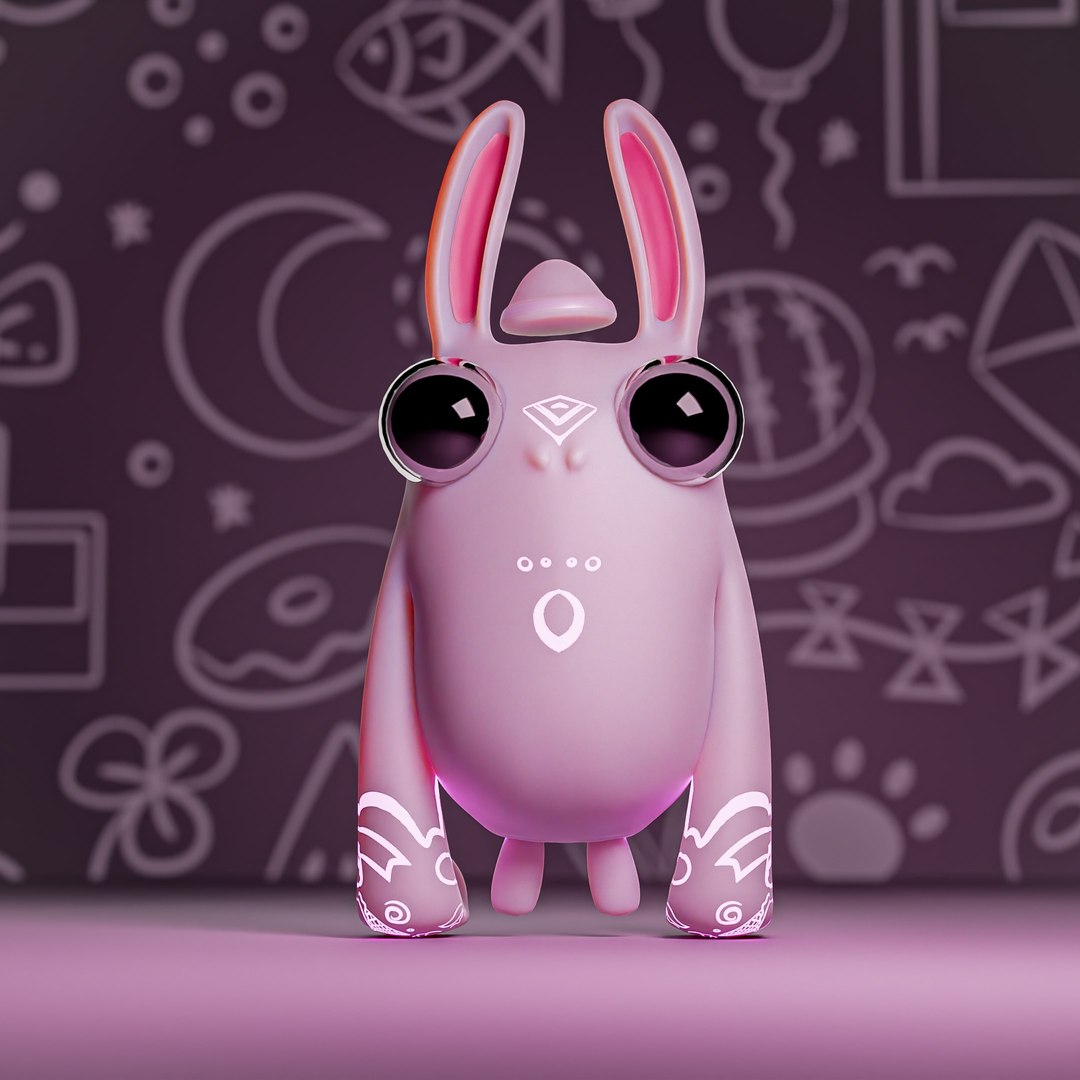 3D Cute Character DOODLEY Model - TurboSquid 2142760