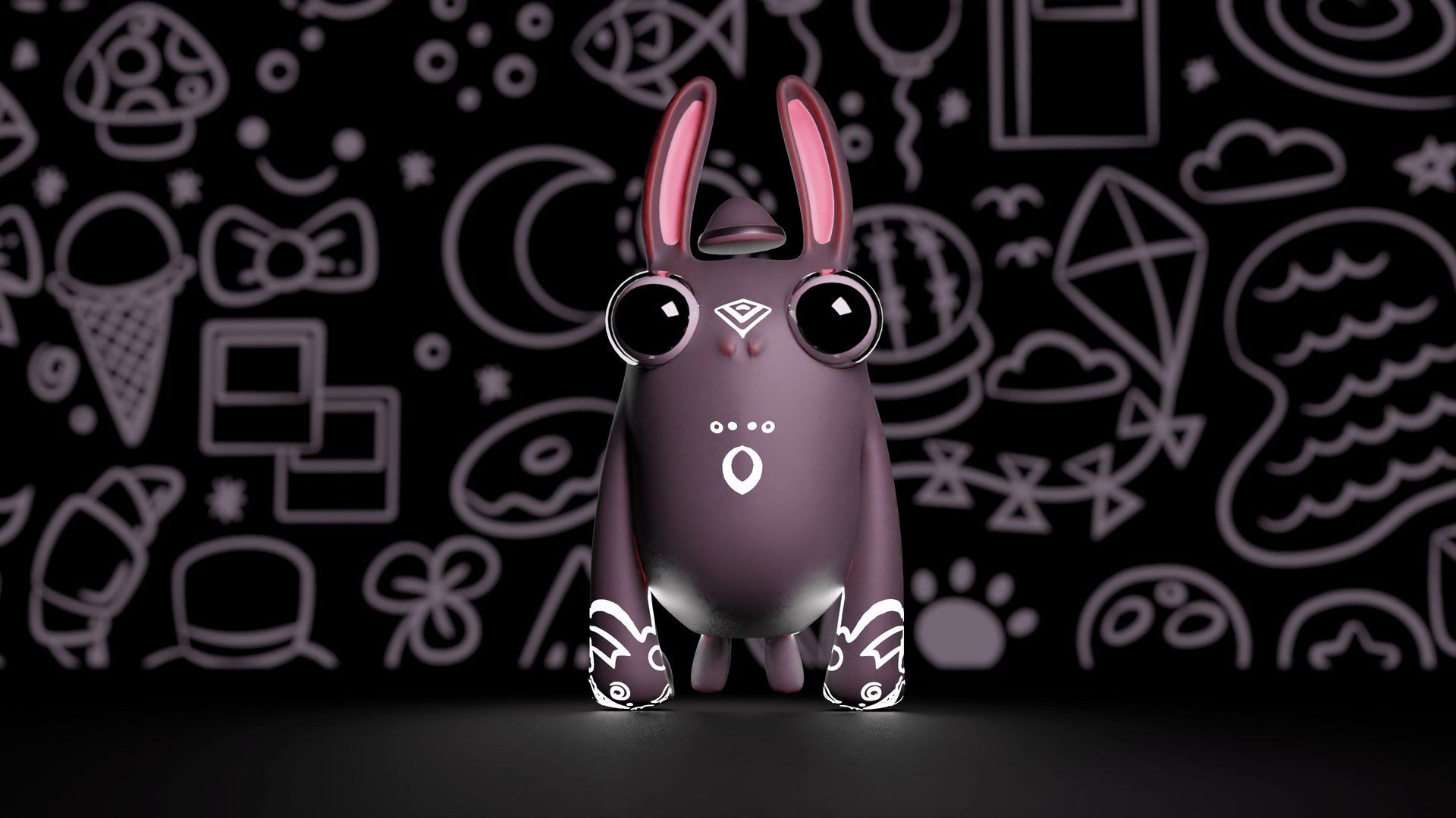 3D Cute Character DOODLEY Model - TurboSquid 2142760