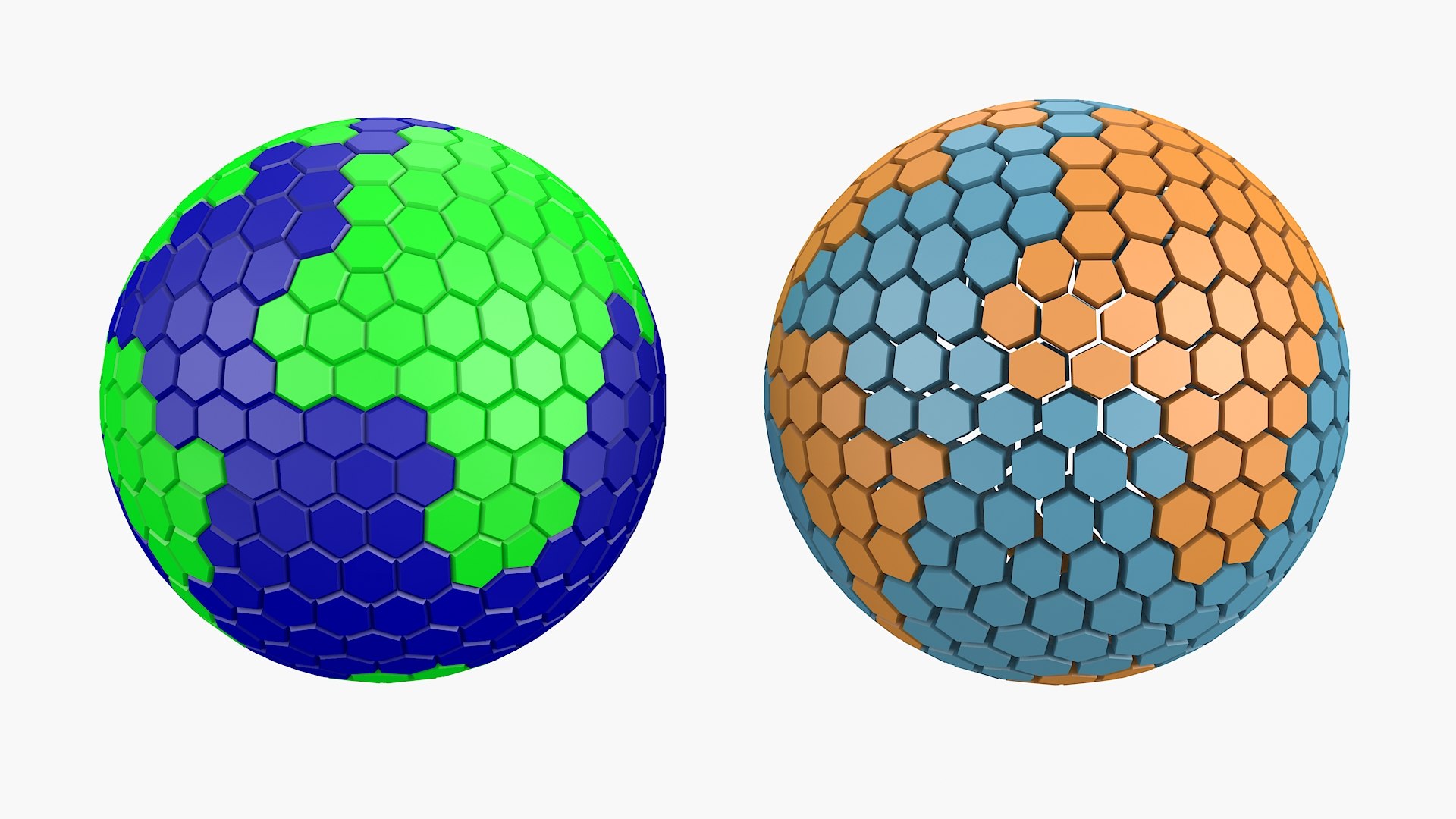 3D Earth Hexagons - TurboSquid 1257397