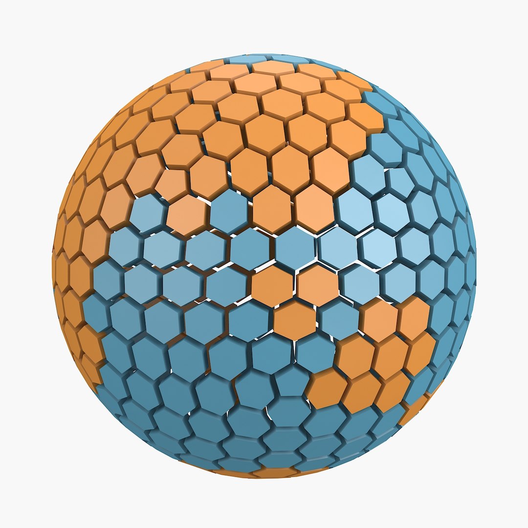 3D Earth Hexagons - TurboSquid 1257397