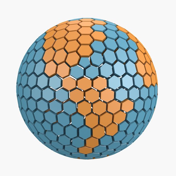 3D earth hexagons - TurboSquid 1257397