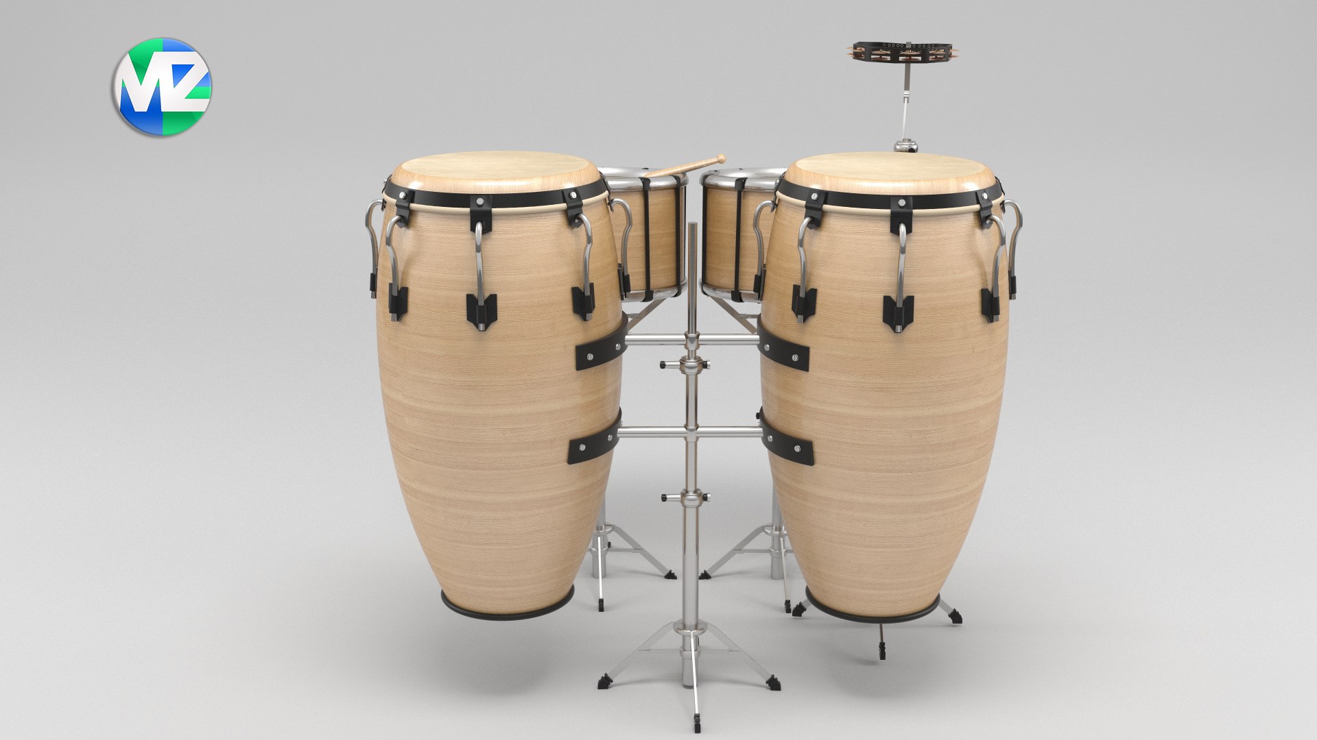 3d model musical instrument drum