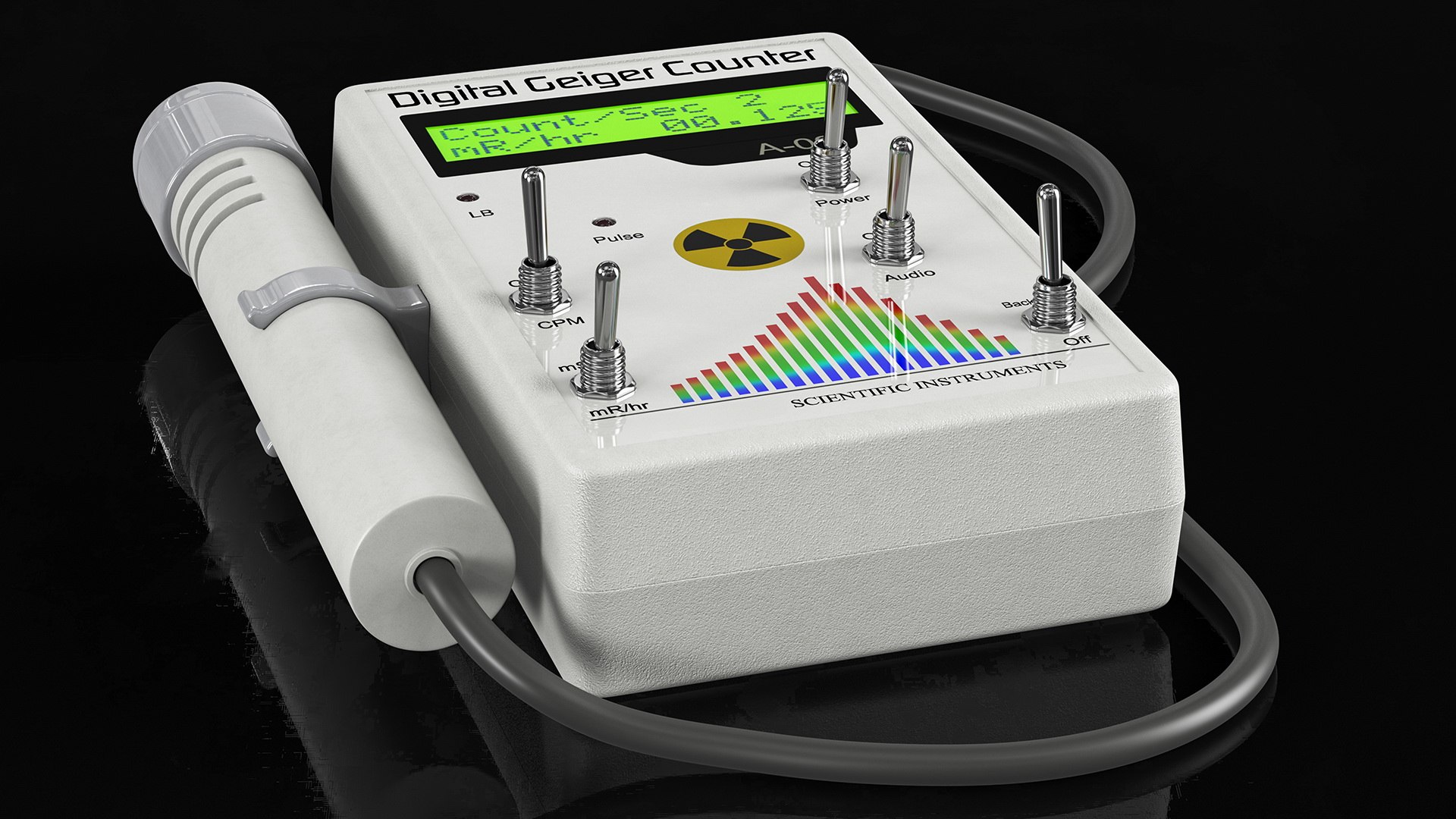 3D professional digital geiger counter - TurboSquid 1596703
