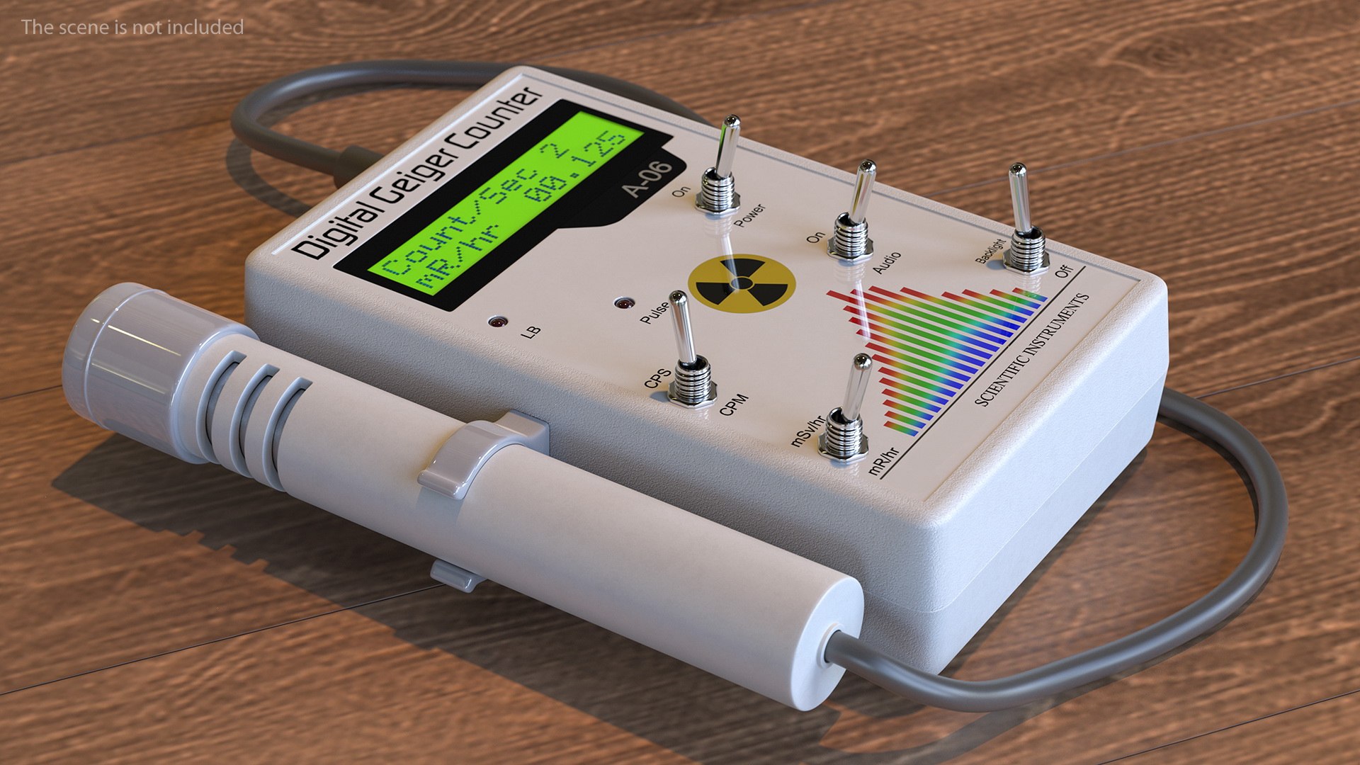 3D professional digital geiger counter - TurboSquid 1596703