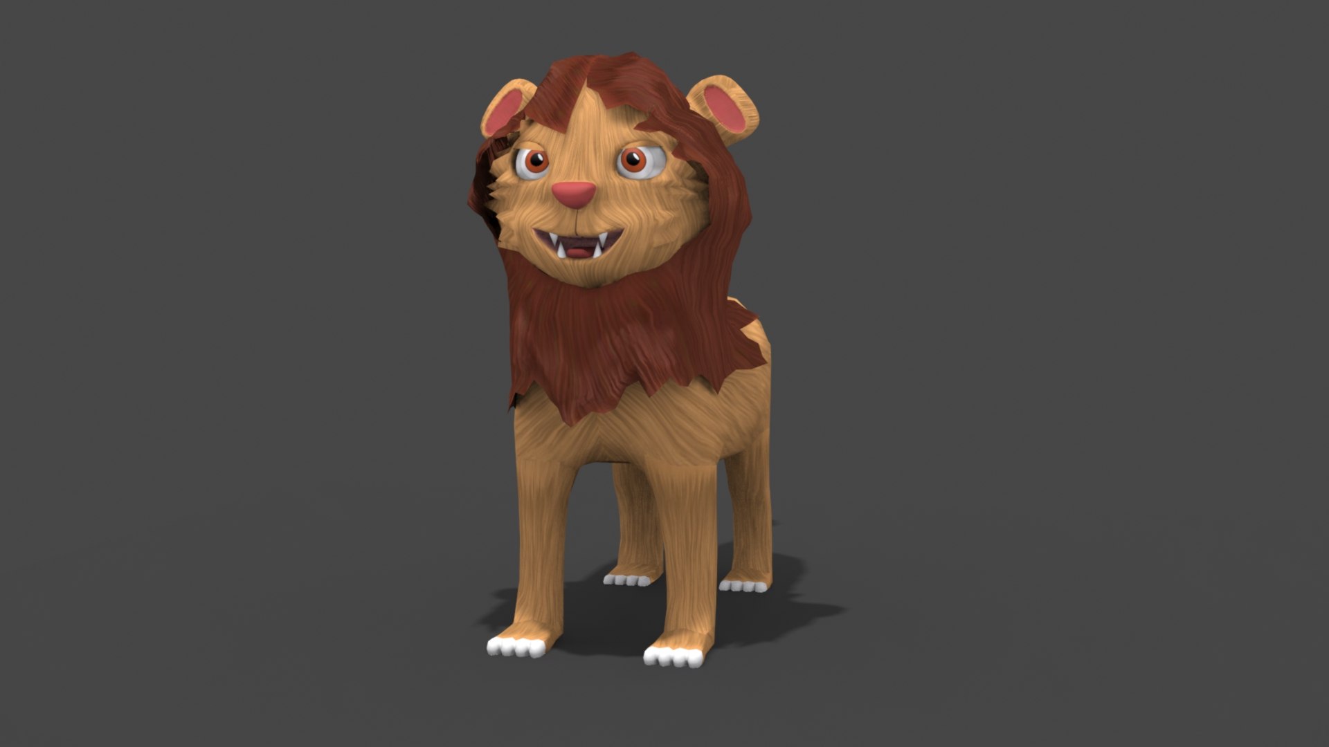 Cartoon Lion 3D Model - TurboSquid 2234999