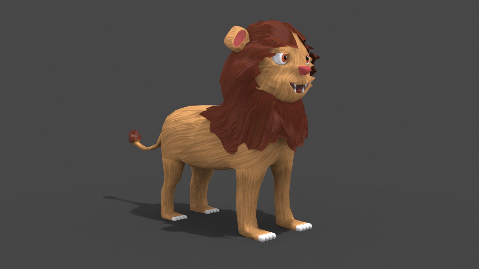 Cartoon Lion 3D Model - TurboSquid 2234999