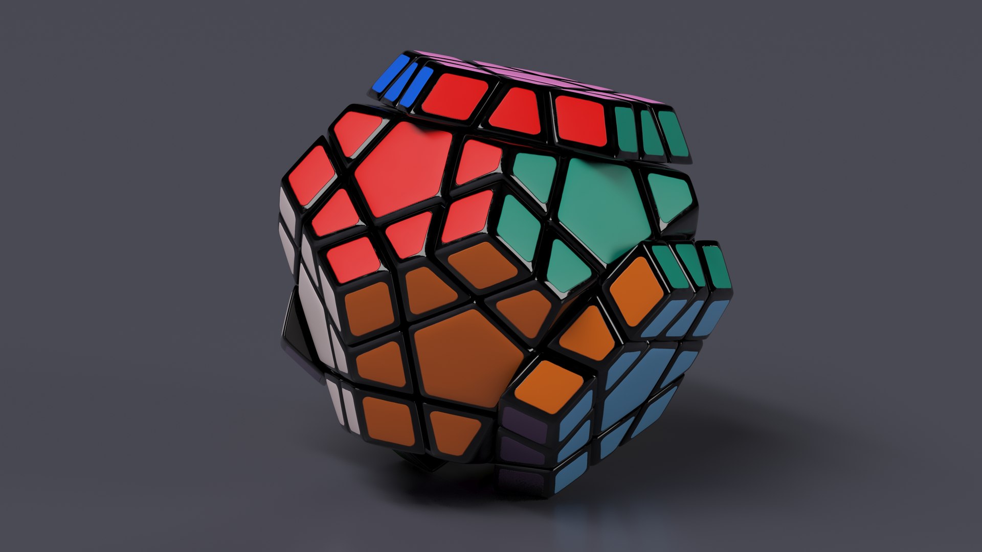 3D Subassembled Rubik Megaminx Puzzle Toy Model - TurboSquid 2193574
