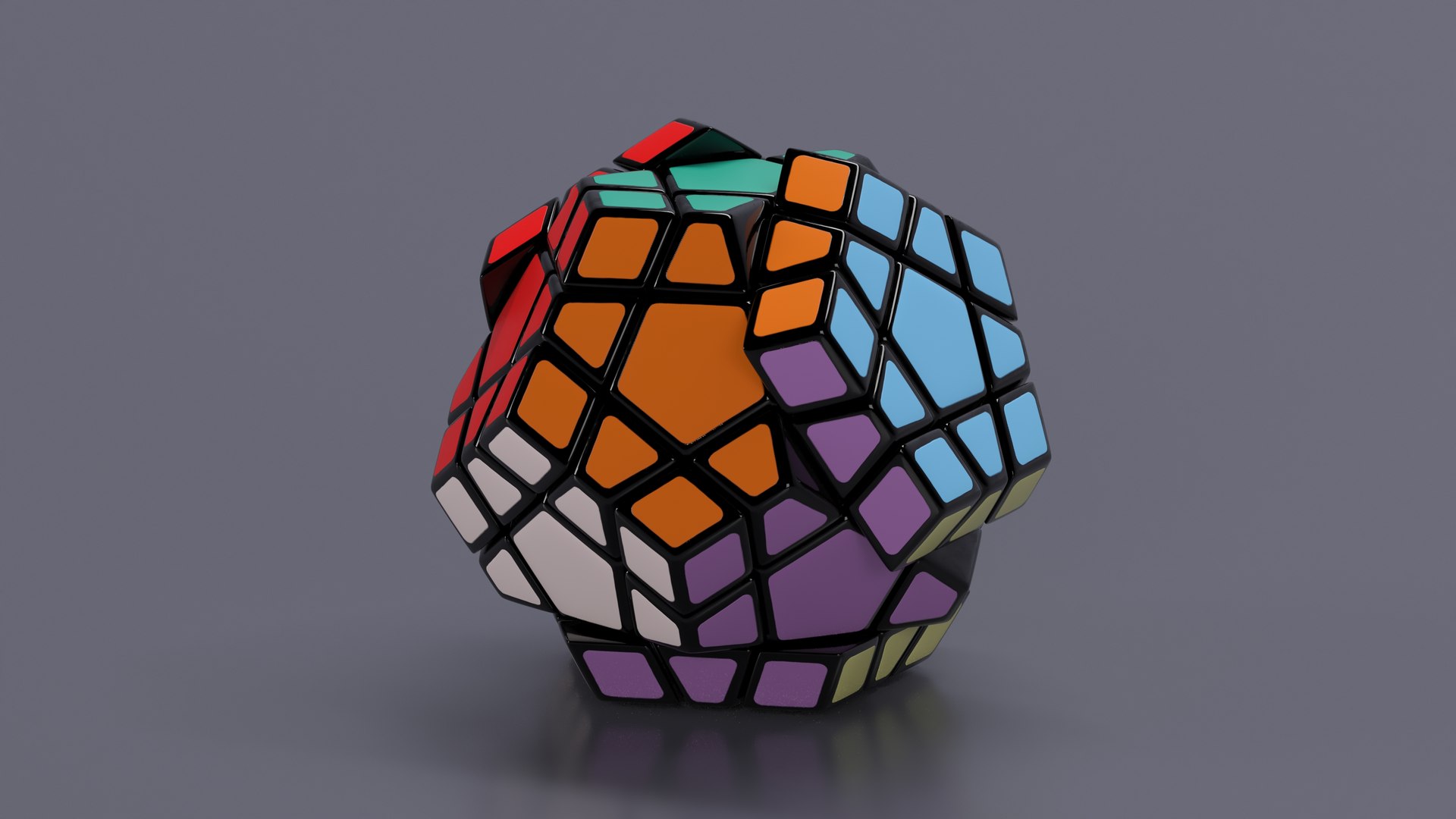 3D Subassembled Rubik Megaminx Puzzle Toy Model - TurboSquid 2193574