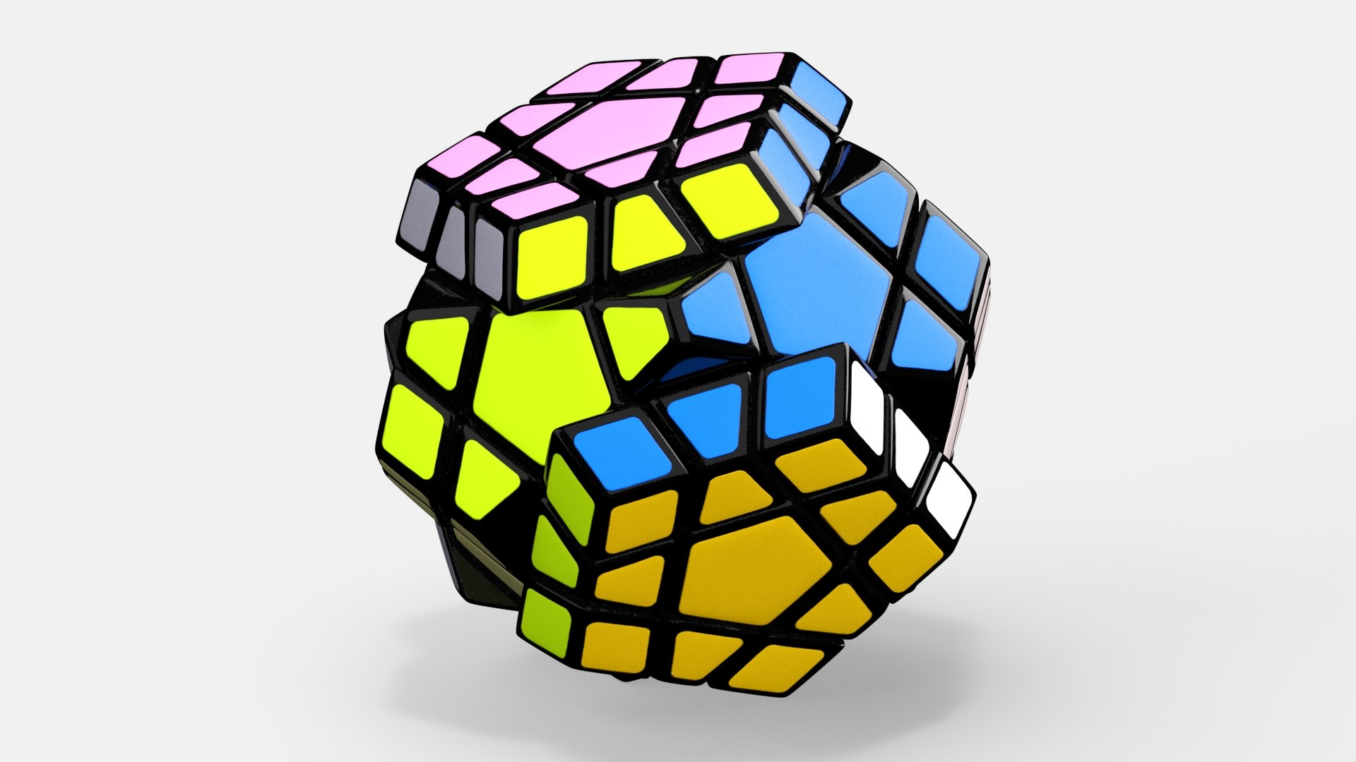 3D Subassembled Rubik Megaminx Puzzle Toy Model - TurboSquid 2193574