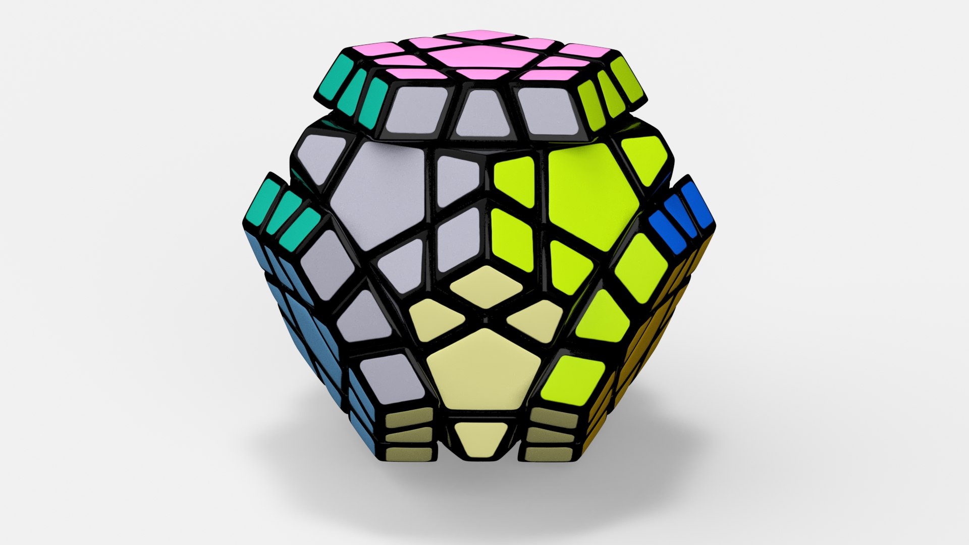 3D Subassembled Rubik Megaminx Puzzle Toy Model - TurboSquid 2193574