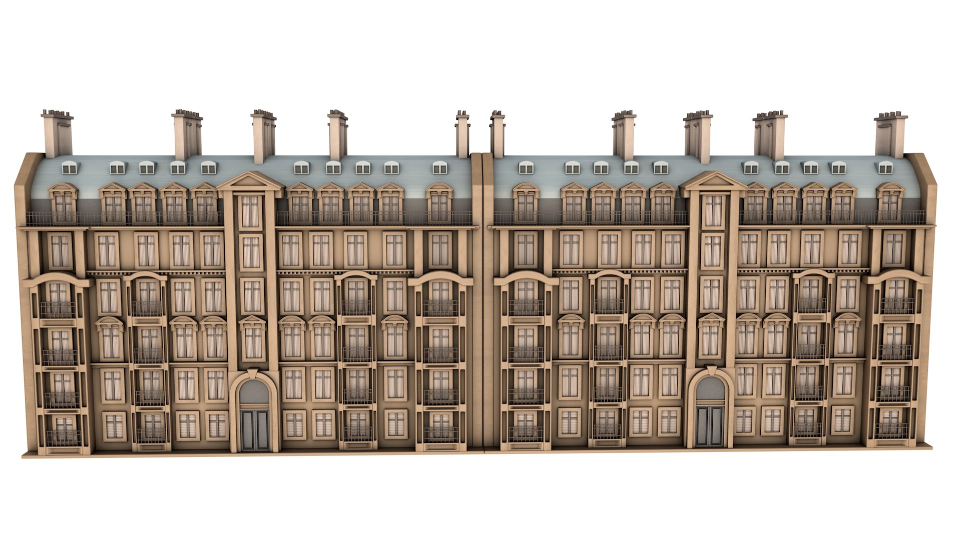 3D Building Paris - TurboSquid 2340325