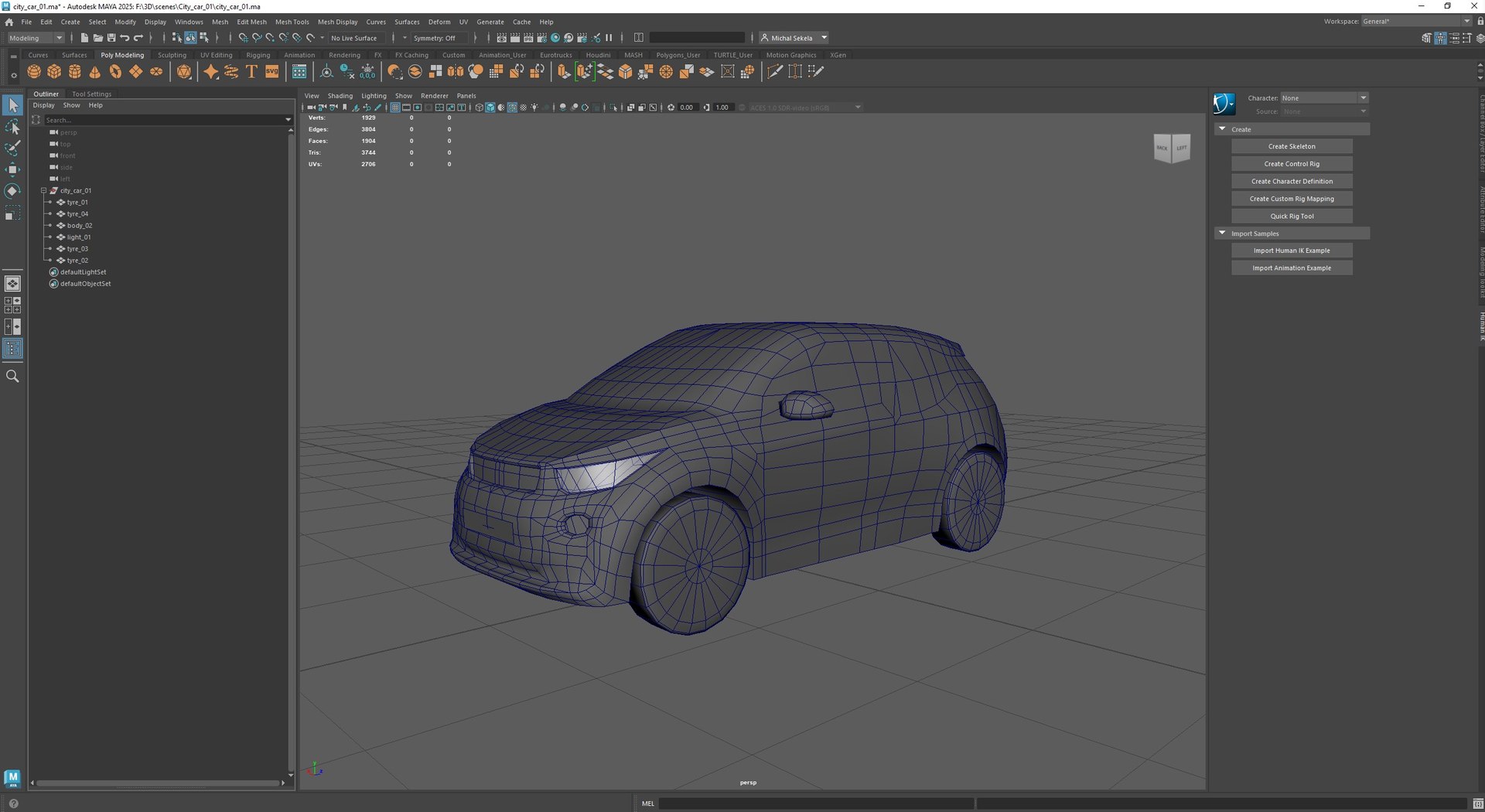 Generic City Car Model - TurboSquid 2230599