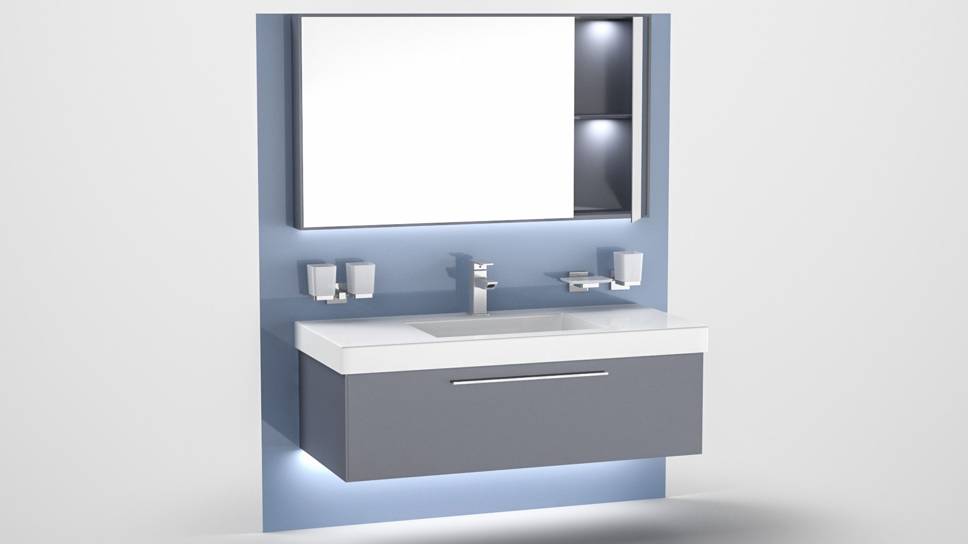 3D Model Sink Unit - TurboSquid 1713262
