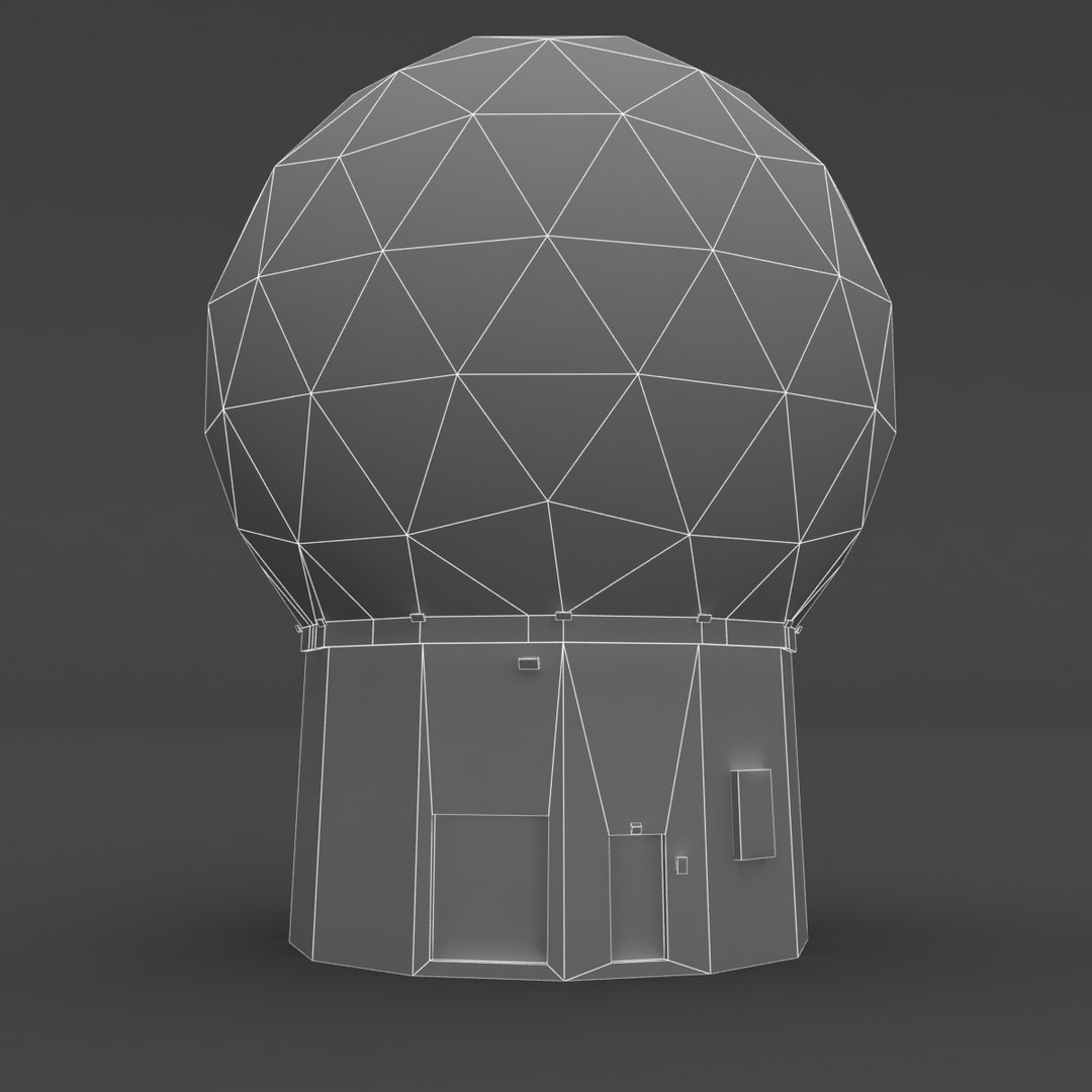 3d Model Radar Dome