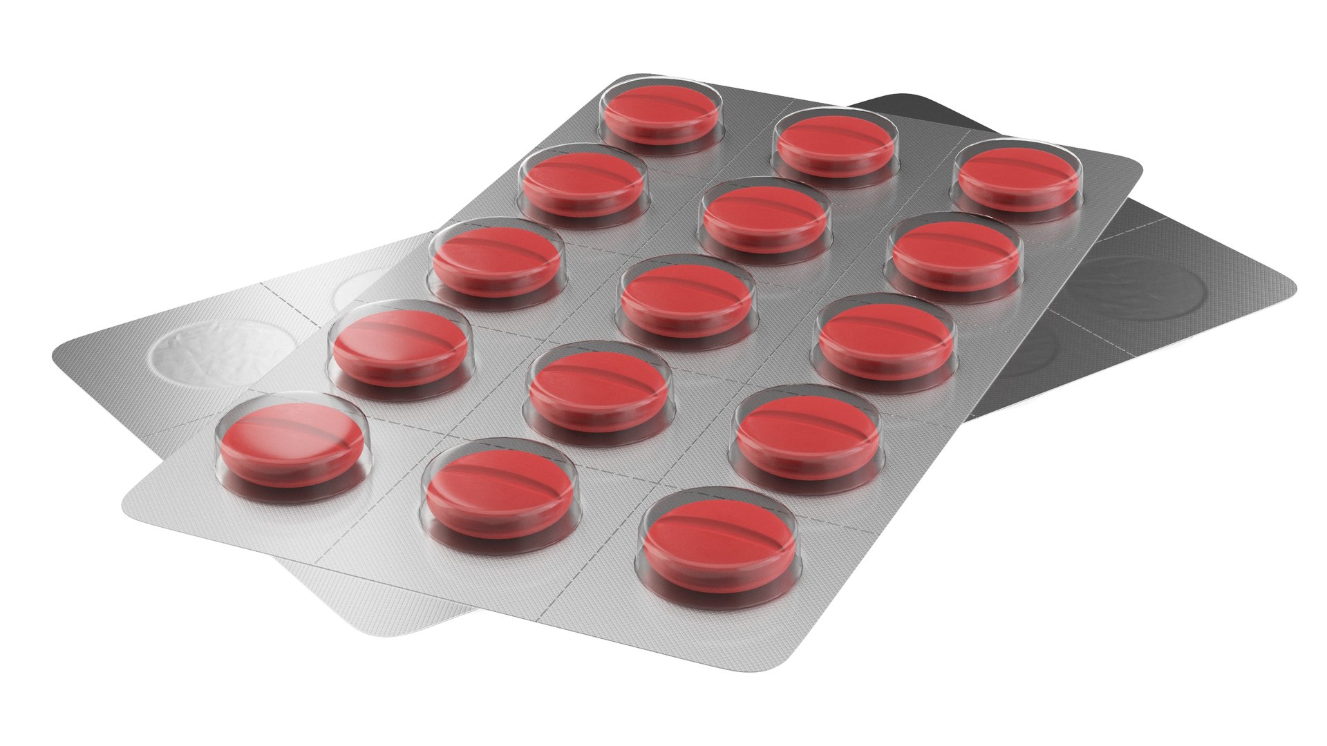 Pills Blister Pack Model - TurboSquid 2153046