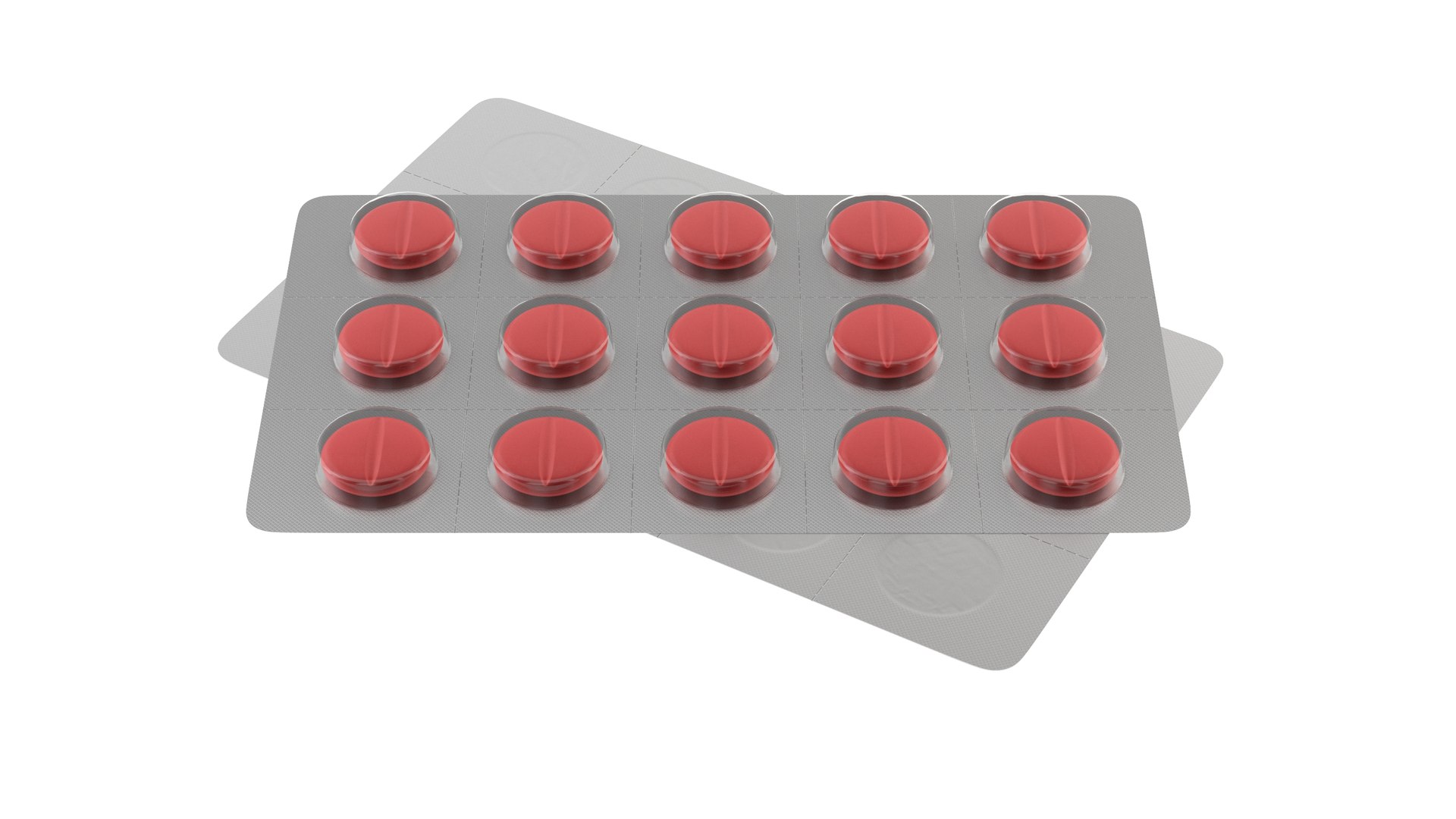 Pills Blister Pack Model - TurboSquid 2153046