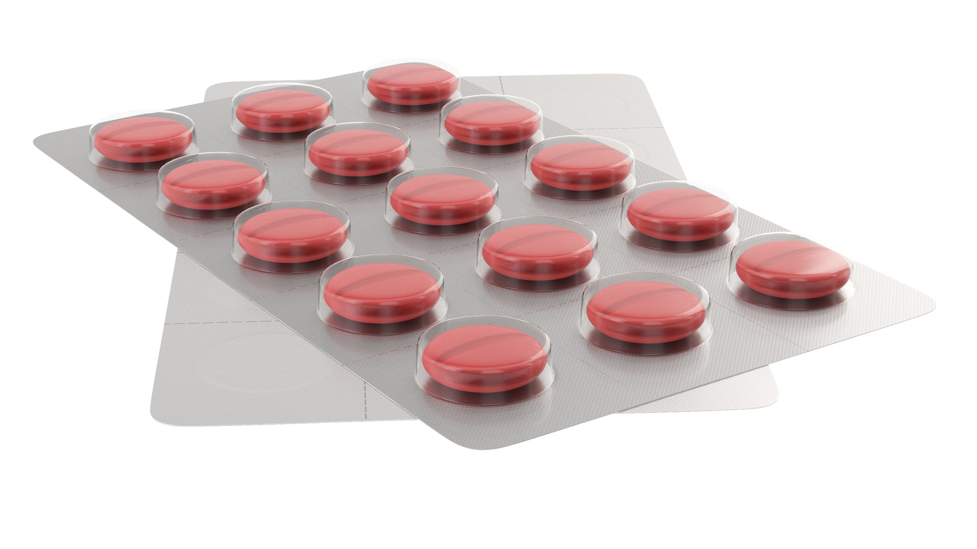 Pills Blister Pack Model - TurboSquid 2153046