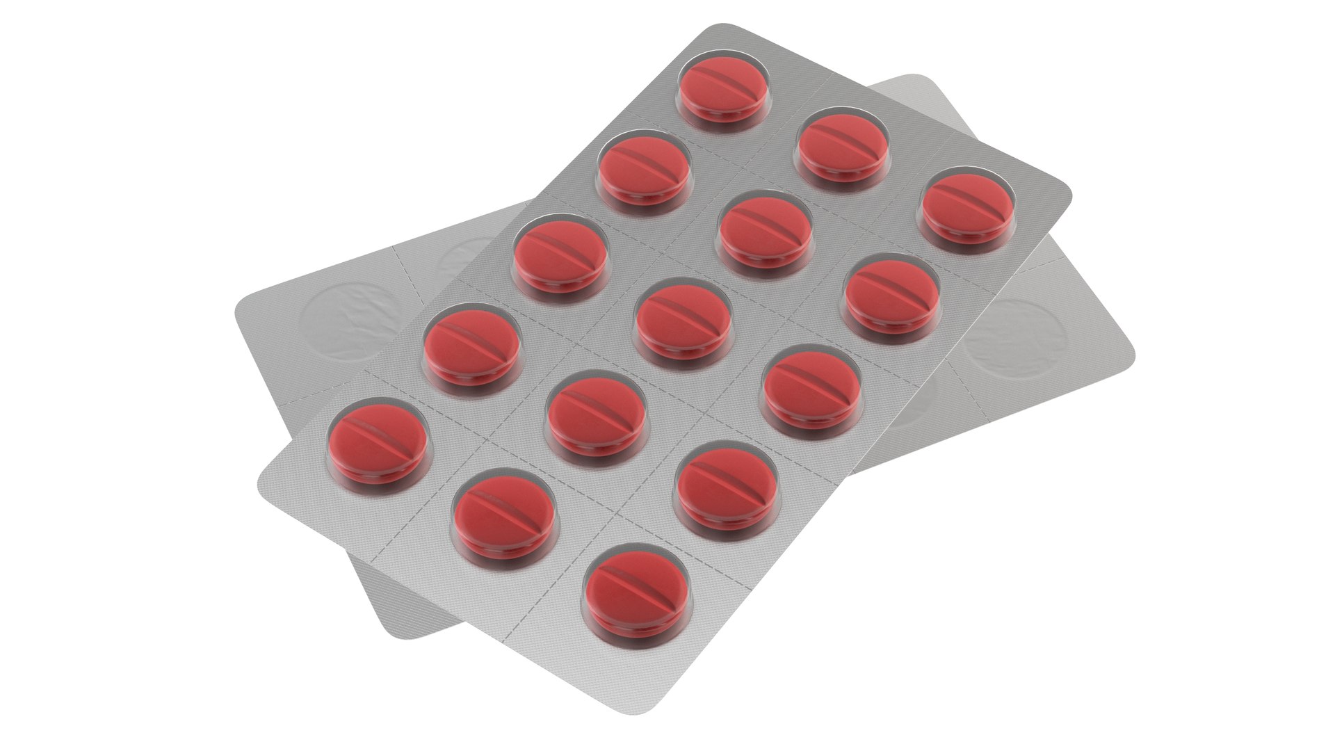 Pills Blister Pack Model - TurboSquid 2153046