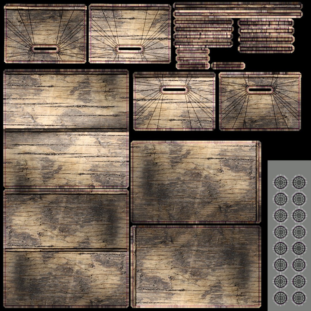 Realistic Wooden Color Box 3 3D Model - TurboSquid 1427074