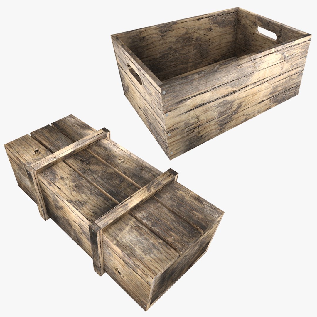 Realistic Wooden Color Box 3 3D Model - TurboSquid 1427074
