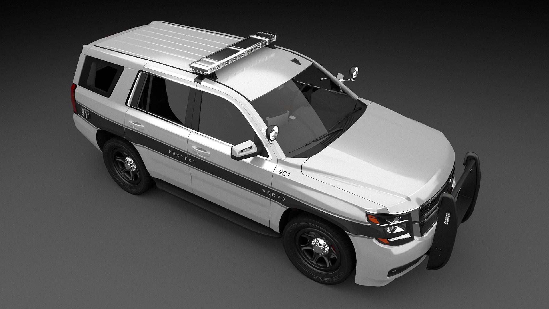 3D Chevrolet Tahoe PPV Police 2018 - TurboSquid 2371545