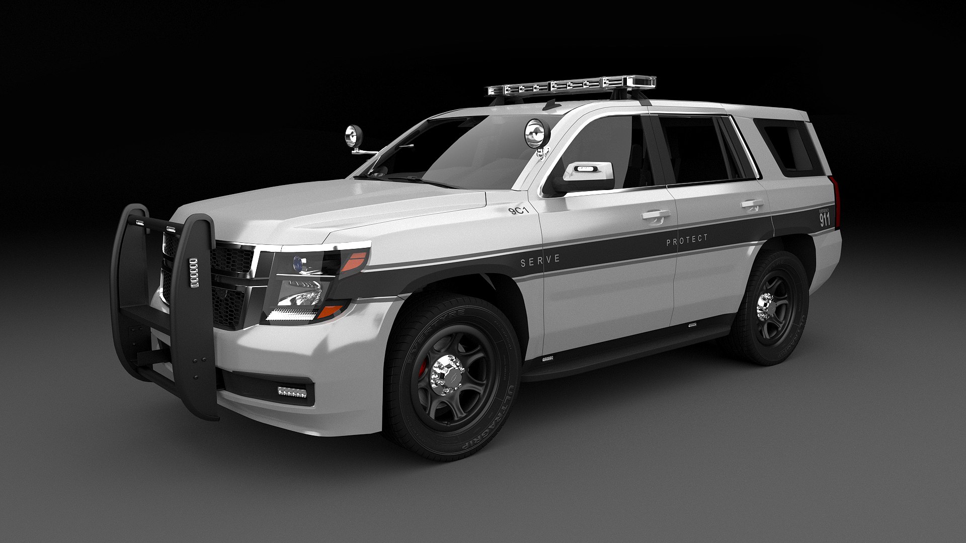 3D Chevrolet Tahoe PPV Police 2018 - TurboSquid 2371545