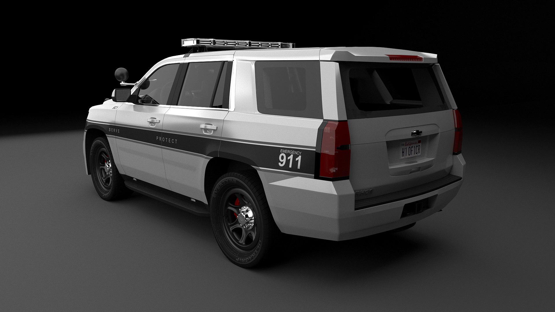 3D Chevrolet Tahoe PPV Police 2018 - TurboSquid 2371545