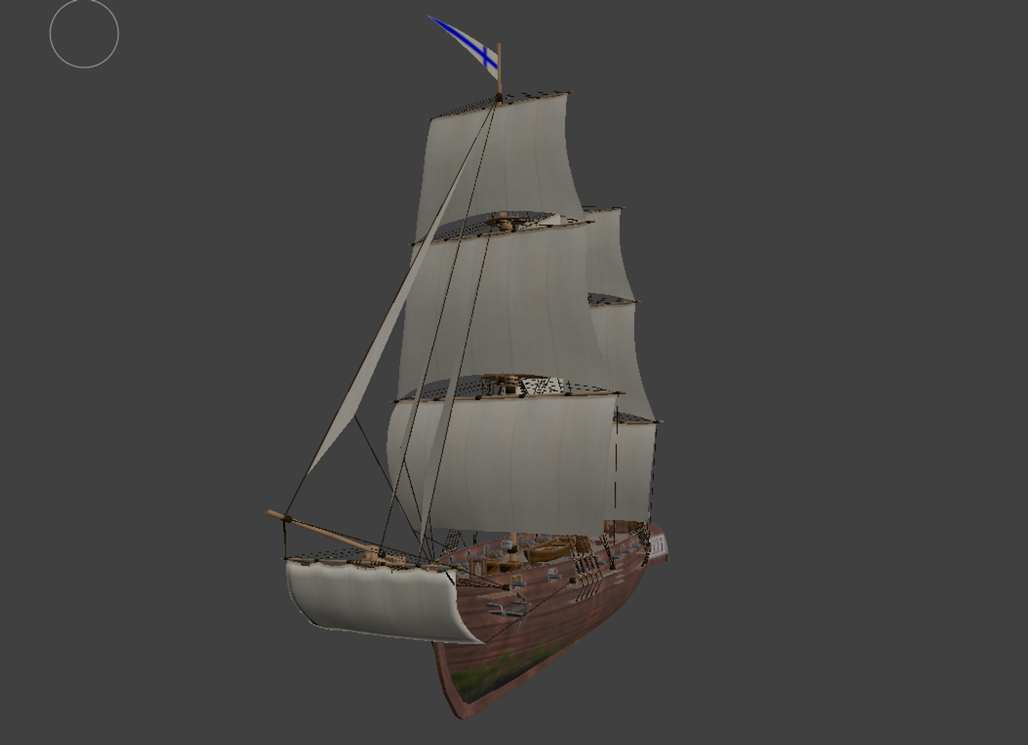 3D brig sailing ship model - TurboSquid 1401441