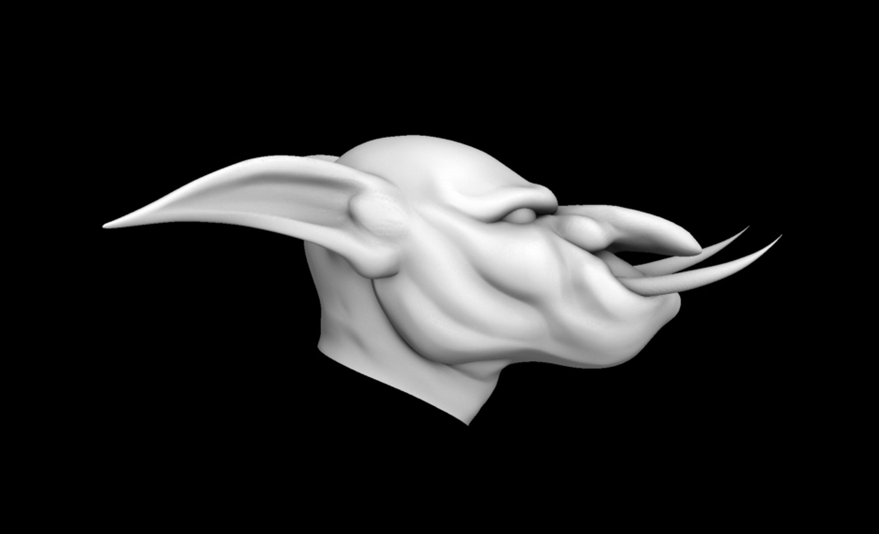 Head Troll 3d Model
