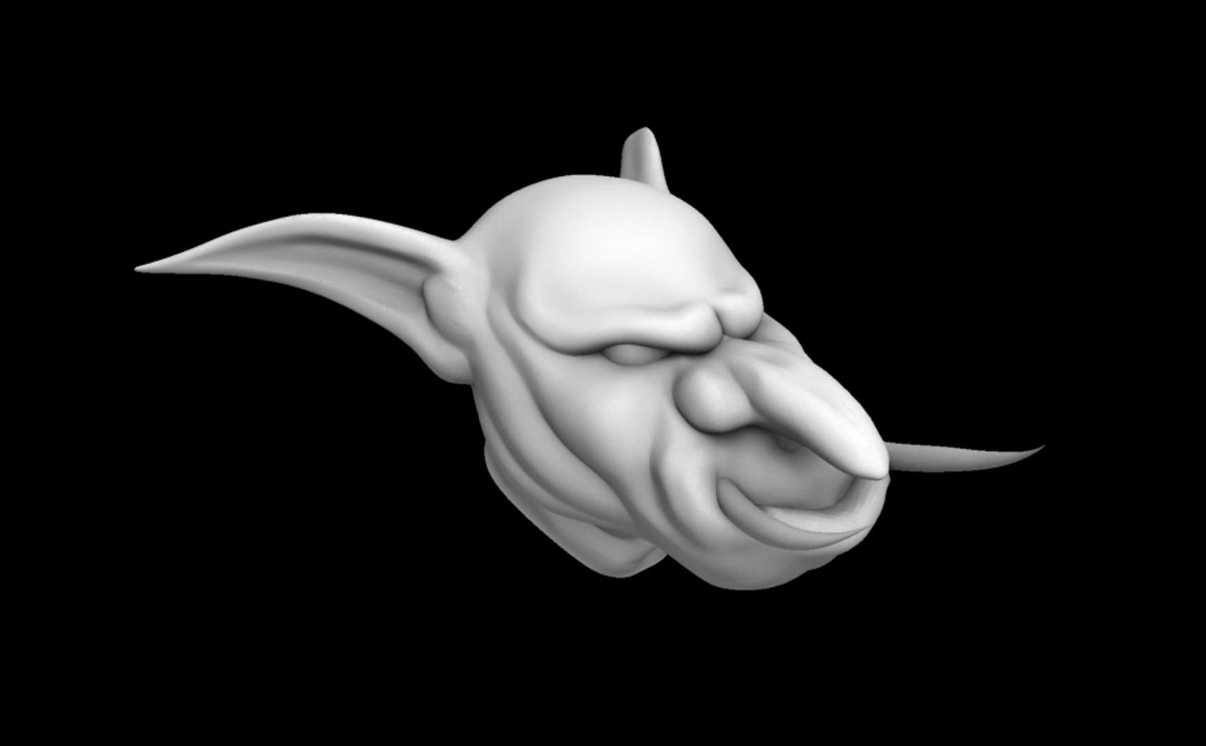 Head Troll 3d Model