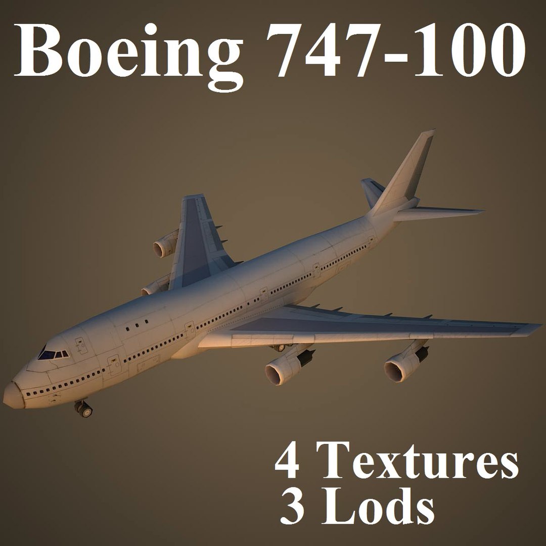 3d Model Boeing 747-100 Air