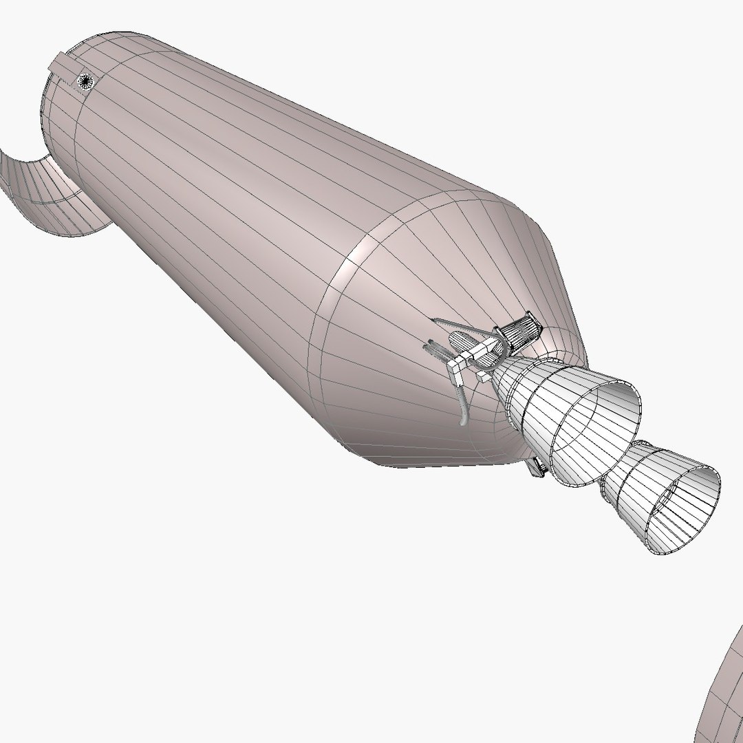 3d Safir Space Launch Vehicle Model