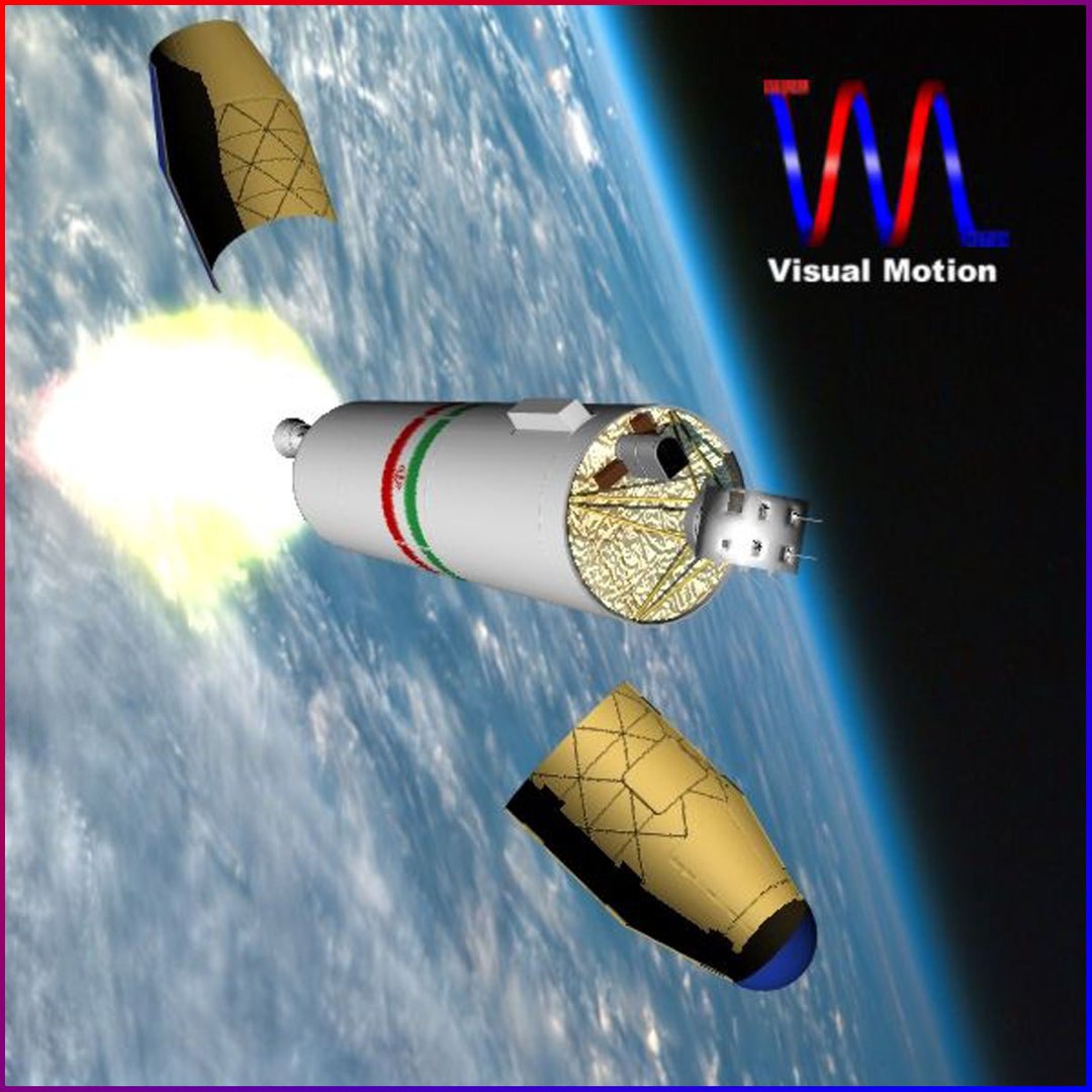 3d Safir Space Launch Vehicle Model
