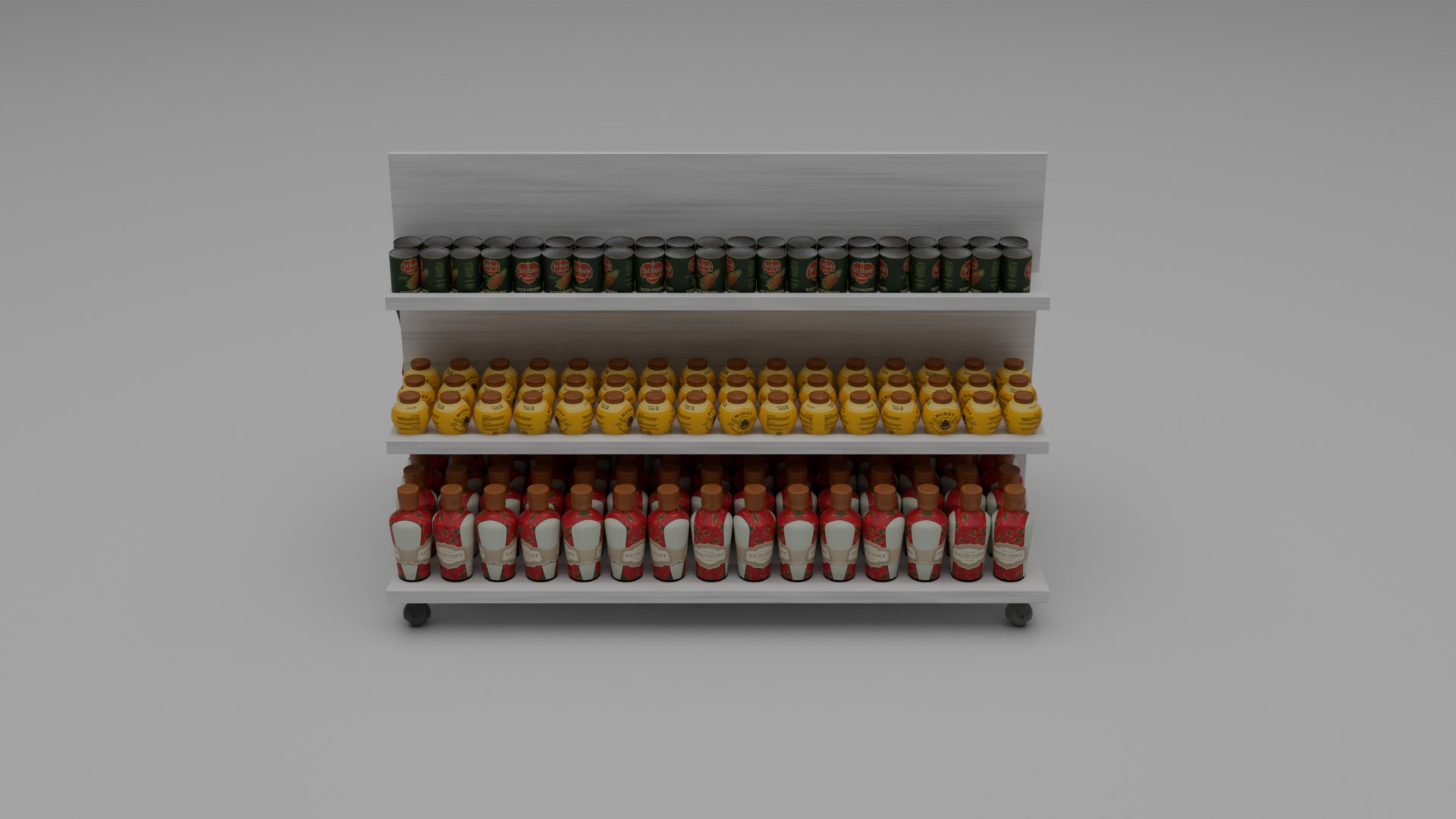 Supermarket Display Shelf 3D Asset 3D Model - TurboSquid 2260626