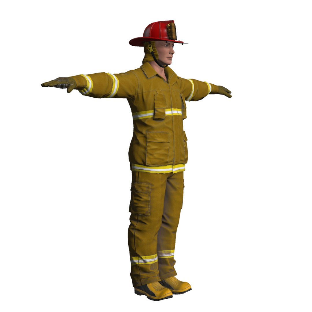 Fireman Man 3D Model - TurboSquid 1401641