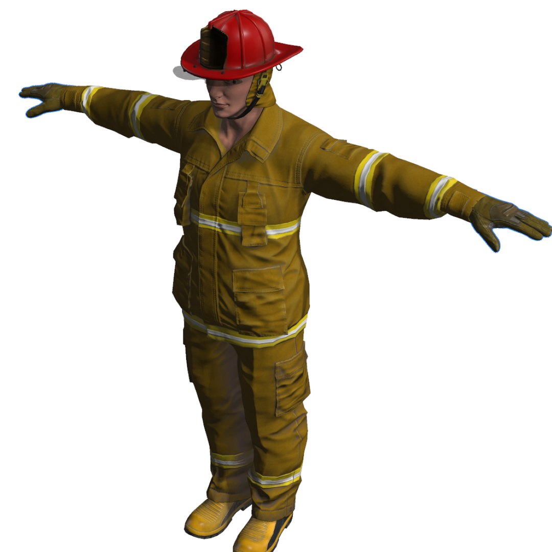 Fireman Man 3D Model - TurboSquid 1401641