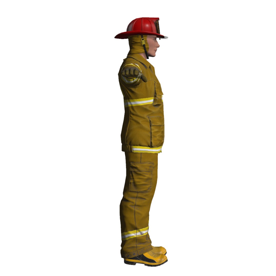Fireman Man 3D Model - TurboSquid 1401641